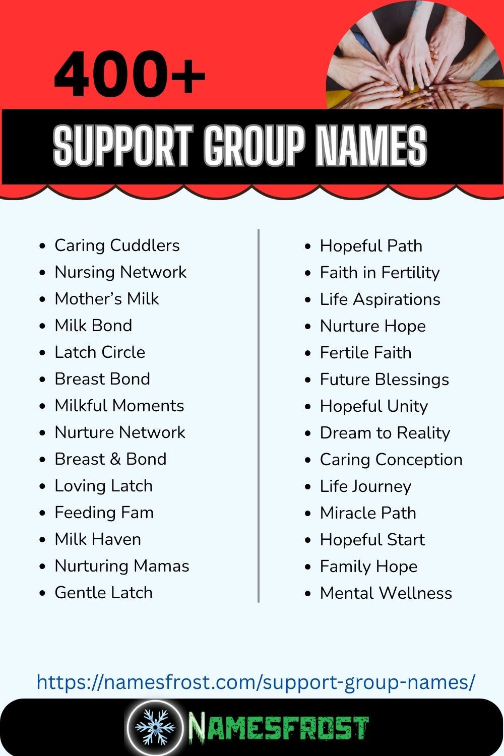400+ Latest Support Group Names To Try! – Names Frost